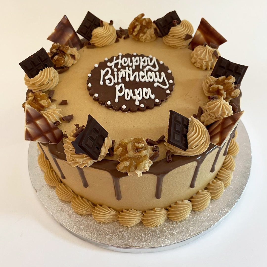 Coffee and Walnut Cake - The Cakery Leamington - Order Online Now ...