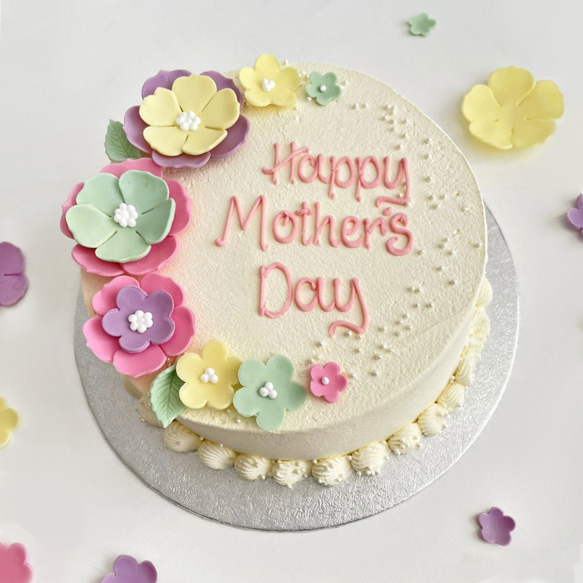 Flower Power Birthday Cake - The Cakery Leamington - Order online now ...